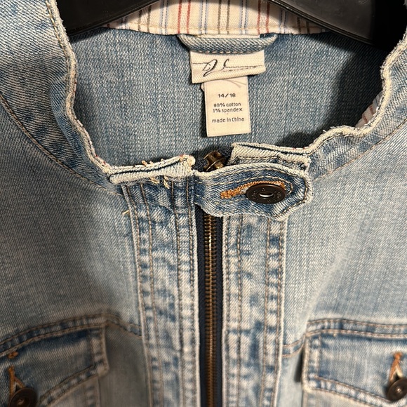 Venezia | Jackets & Coats | Venezia Cropped Light Denim Jacket With ...